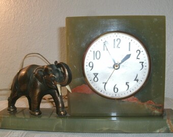 Onyx Mantle Clock - Etsy