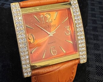Vintage Joan Rivers Classics Collection Quartz Watch With Dark Pink/red ...