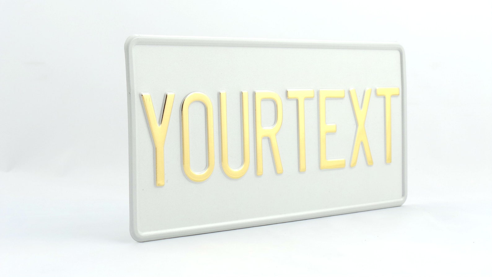 US USA License Plate Customizable Number Plate Embossed Custom - Etsy