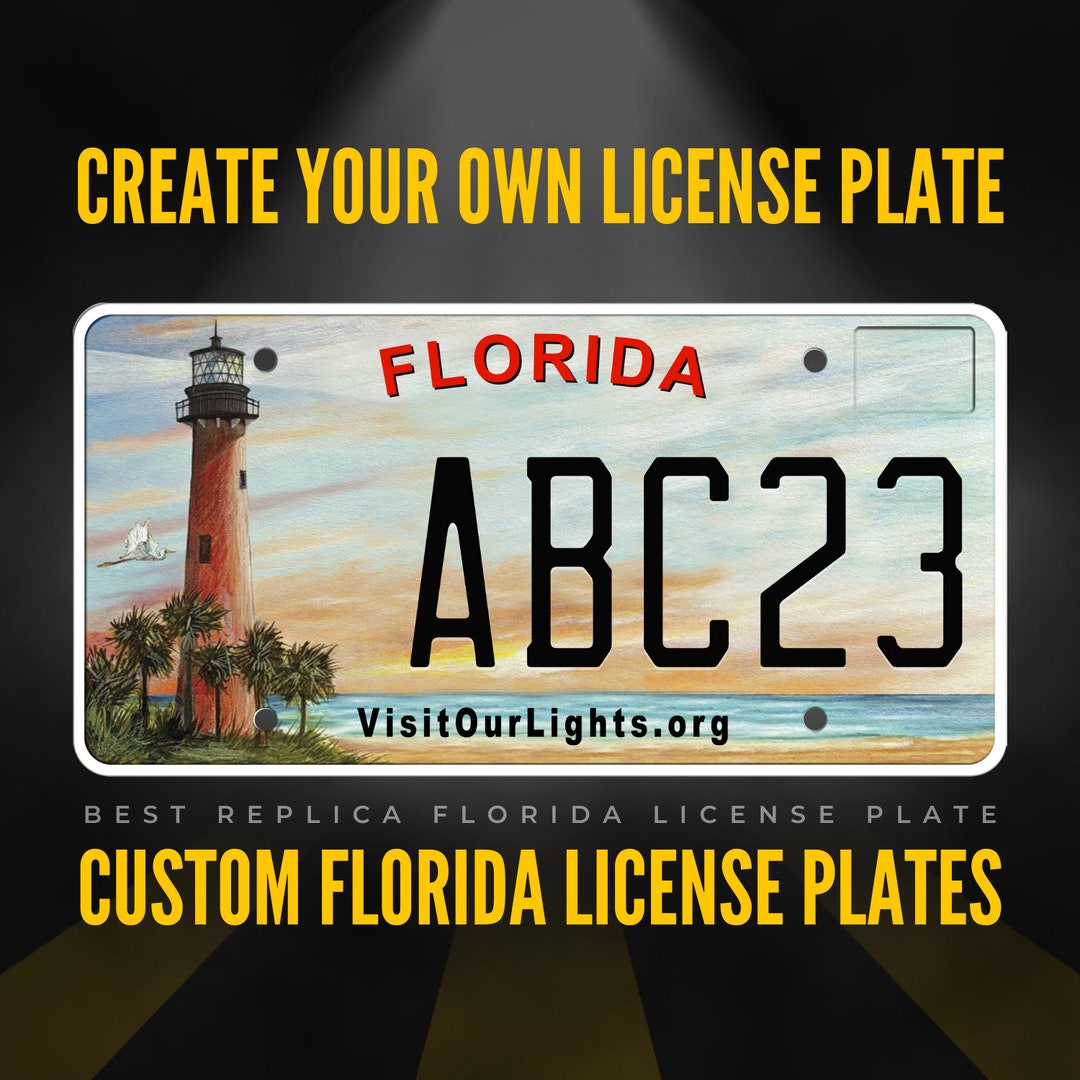 Custom Florida License Plate / Florida Visit Our Lights License Plate ...