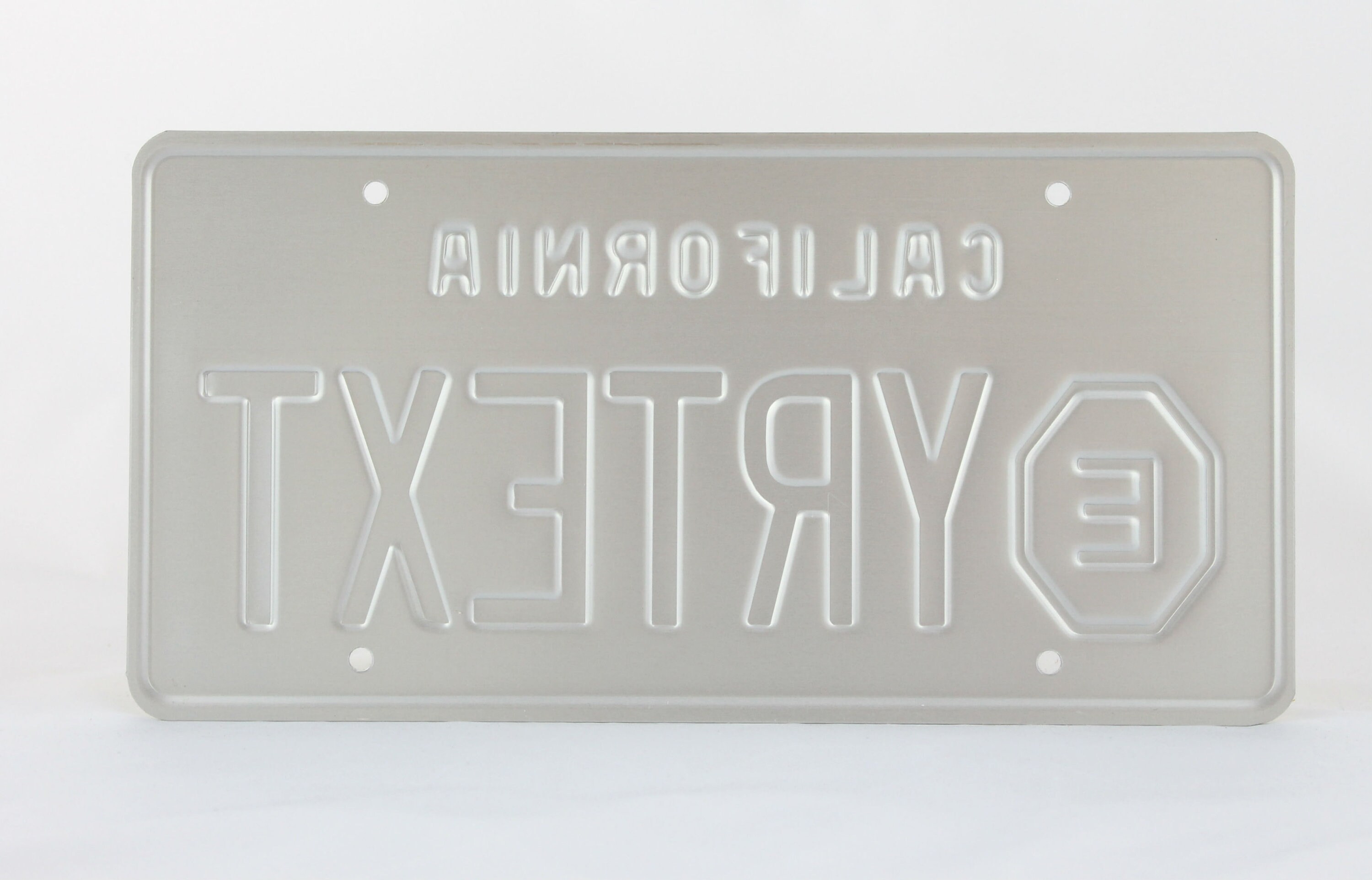 California E Octagon Retro Vintage Exempt US USA License Plate | Etsy