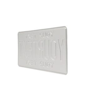 Custom Black License Plate With YOUR TEXT in Three Lines / Black ...