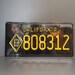 California E Diamond Retro Vintage Exempt US USA License Plate Embossed ...