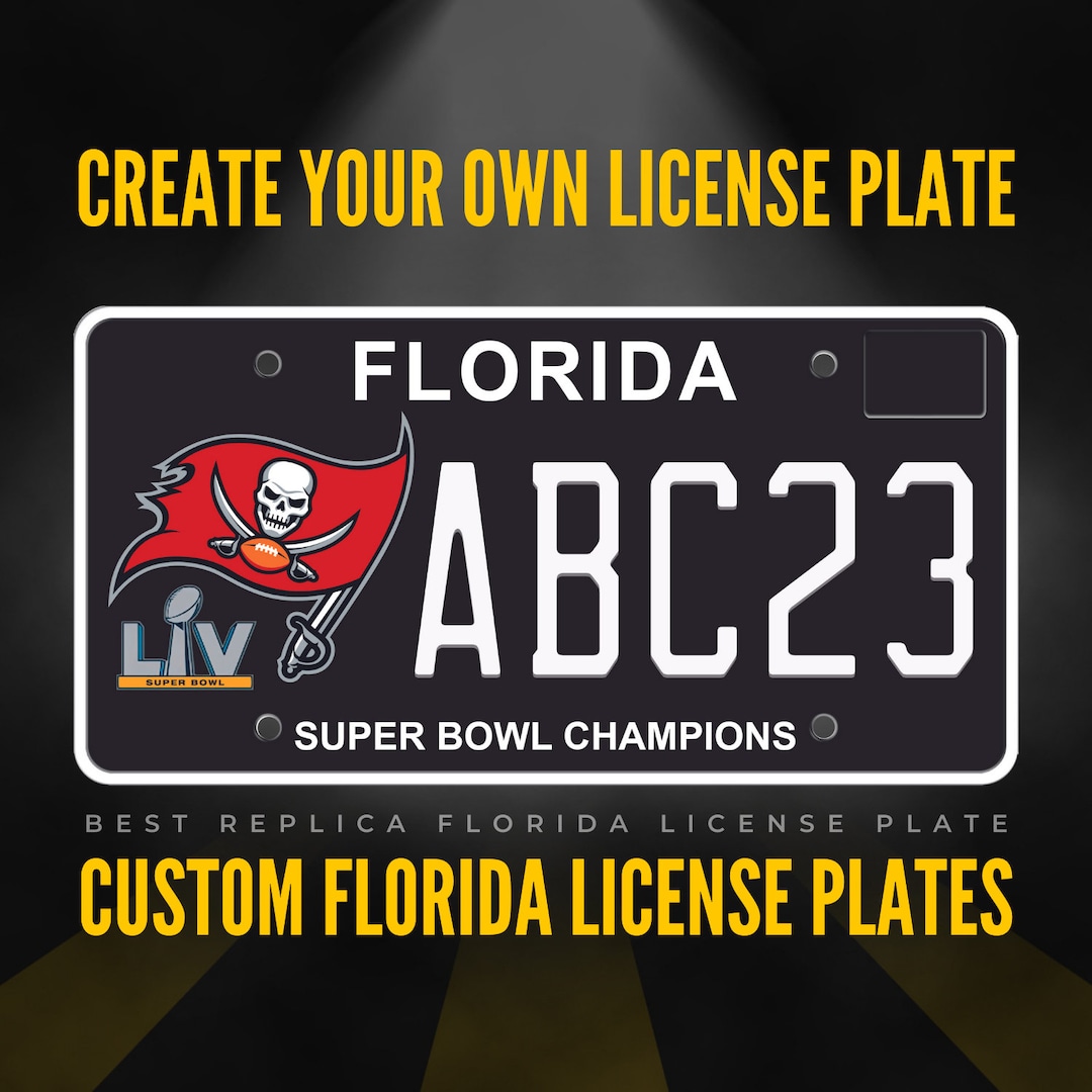 Custom Florida License Plate / Florida Tampa Bay Buccaneers NFL License ...