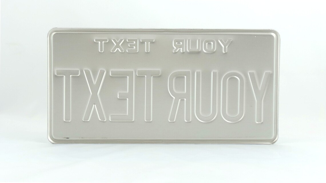 US USA License Plate Customizable Number Plate Embossed Custom - Etsy