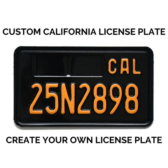 1963-1968 Vintage Retro Custom Motorcycle California License | Etsy