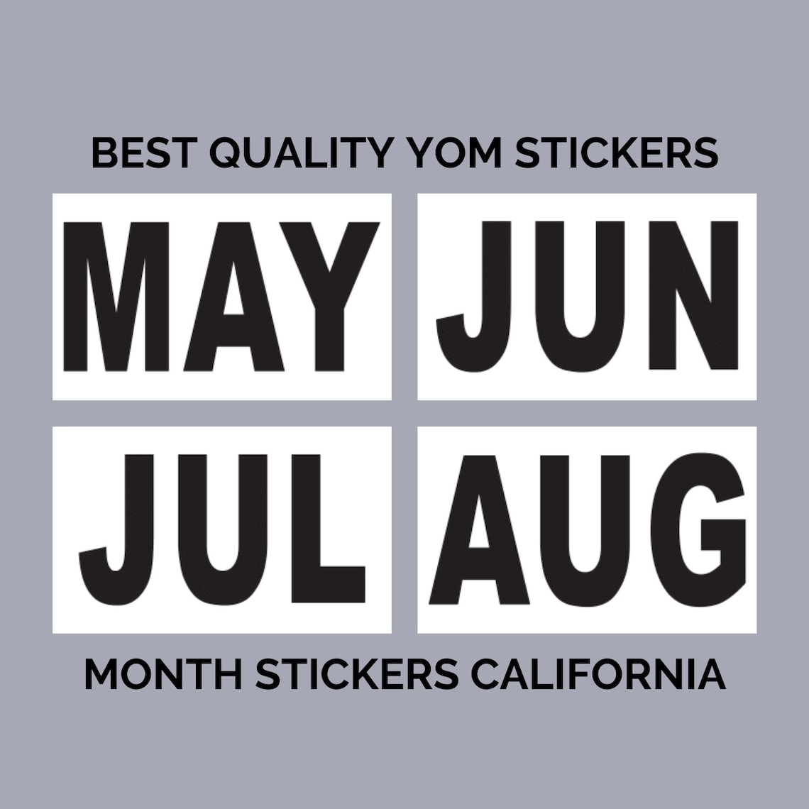 Month Stickers California License Plate / Old YOM Stickers California ...