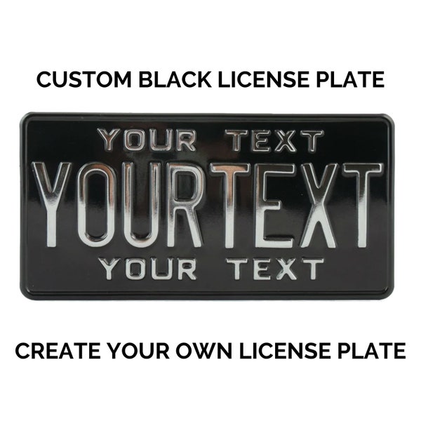 Chrome Custom License Plates - Etsy