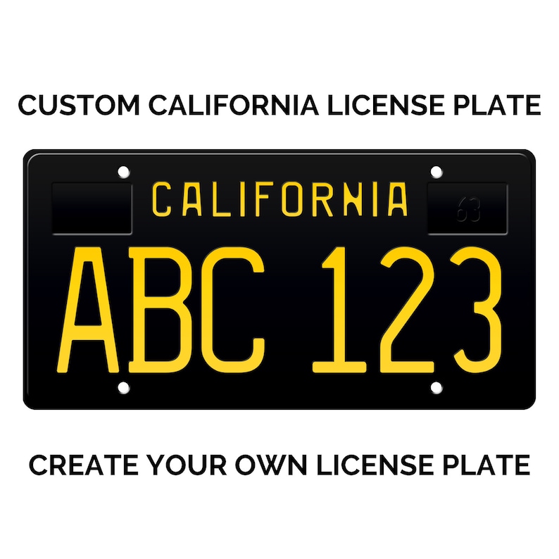 Best Replica California License Plate / Custom California - Etsy