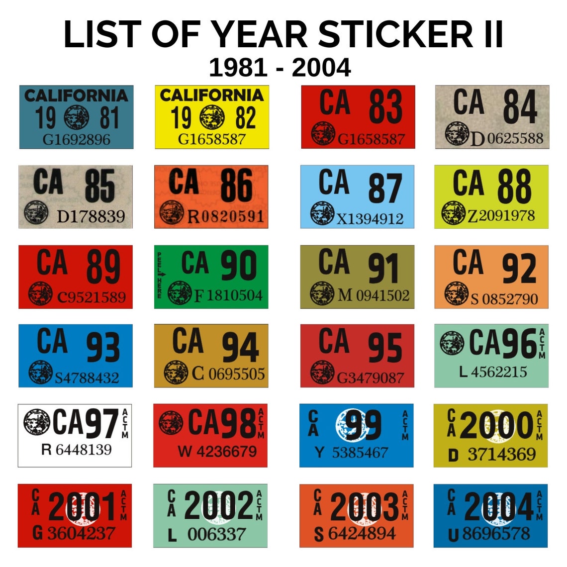 Custom California License Plate / Replica California License - Etsy