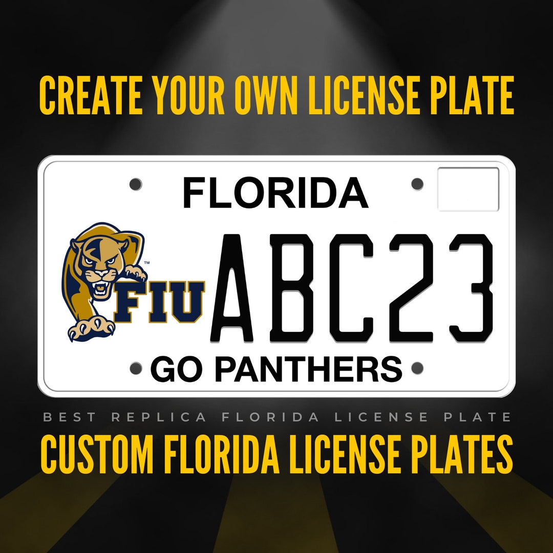 Custom Florida License Plate / Florida International University License ...