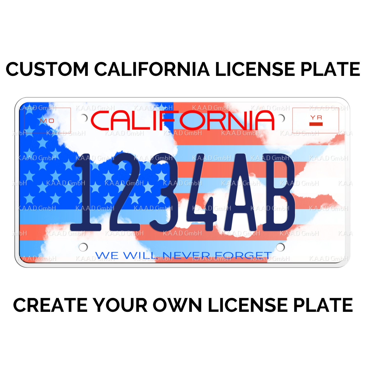 Custom California License Plate / Replica California License - Etsy