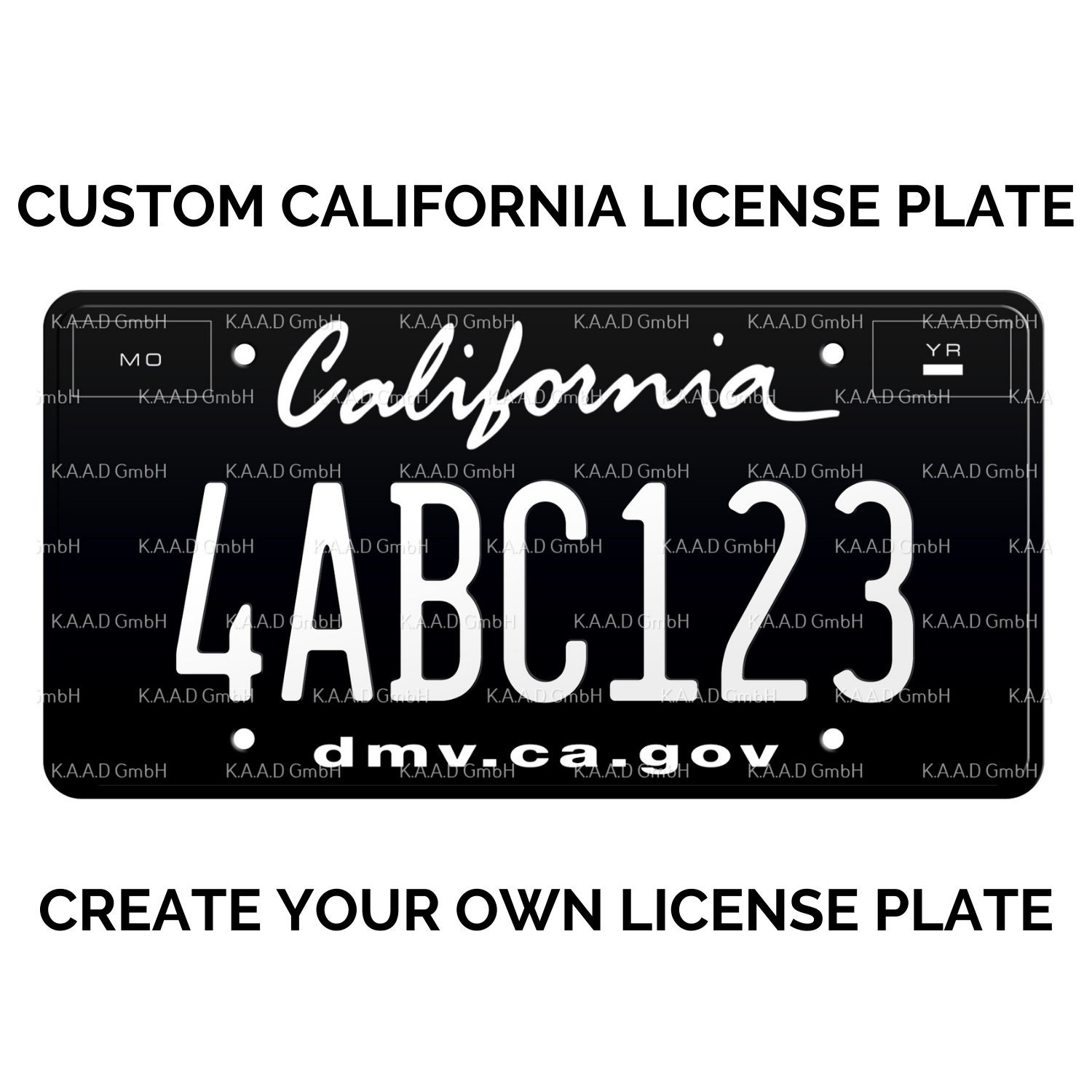 Custom California License Plate / Replica California License - Etsy