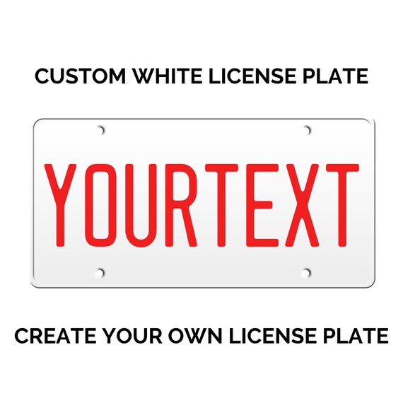 Custom plate availability store