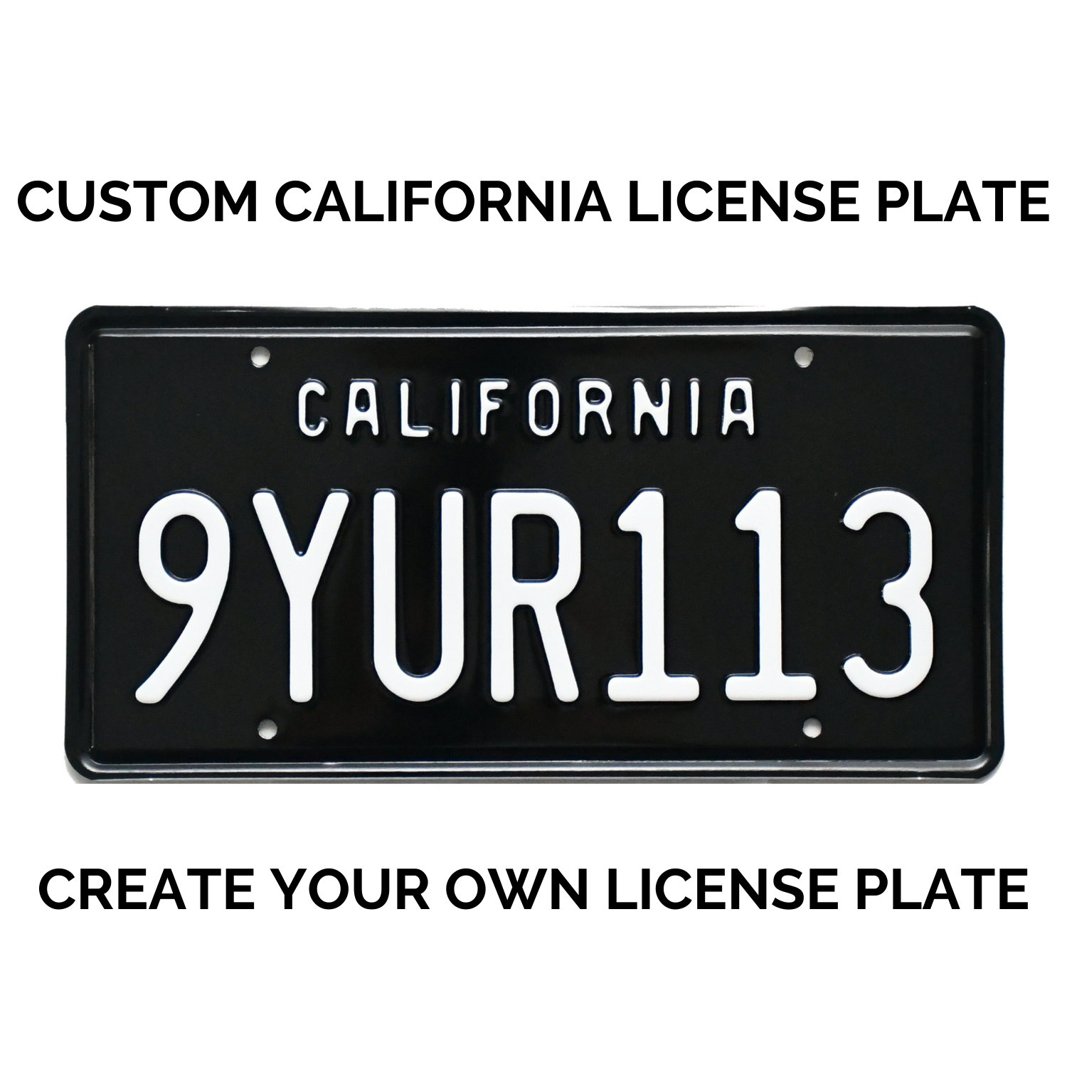 1963-1968 Vintage Retro Custom California License Plate With YOUR TEXT ...