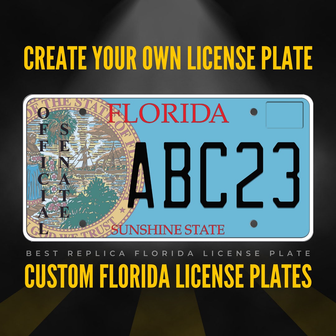 Custom Florida License Plate / Official Senate Florida License Plate ...