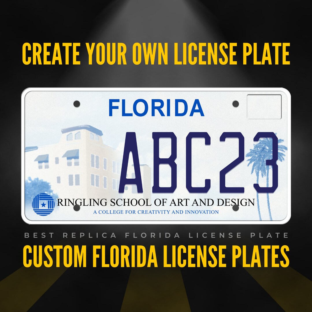 Custom Florida License Plate / Ringling College of Art and Design ...