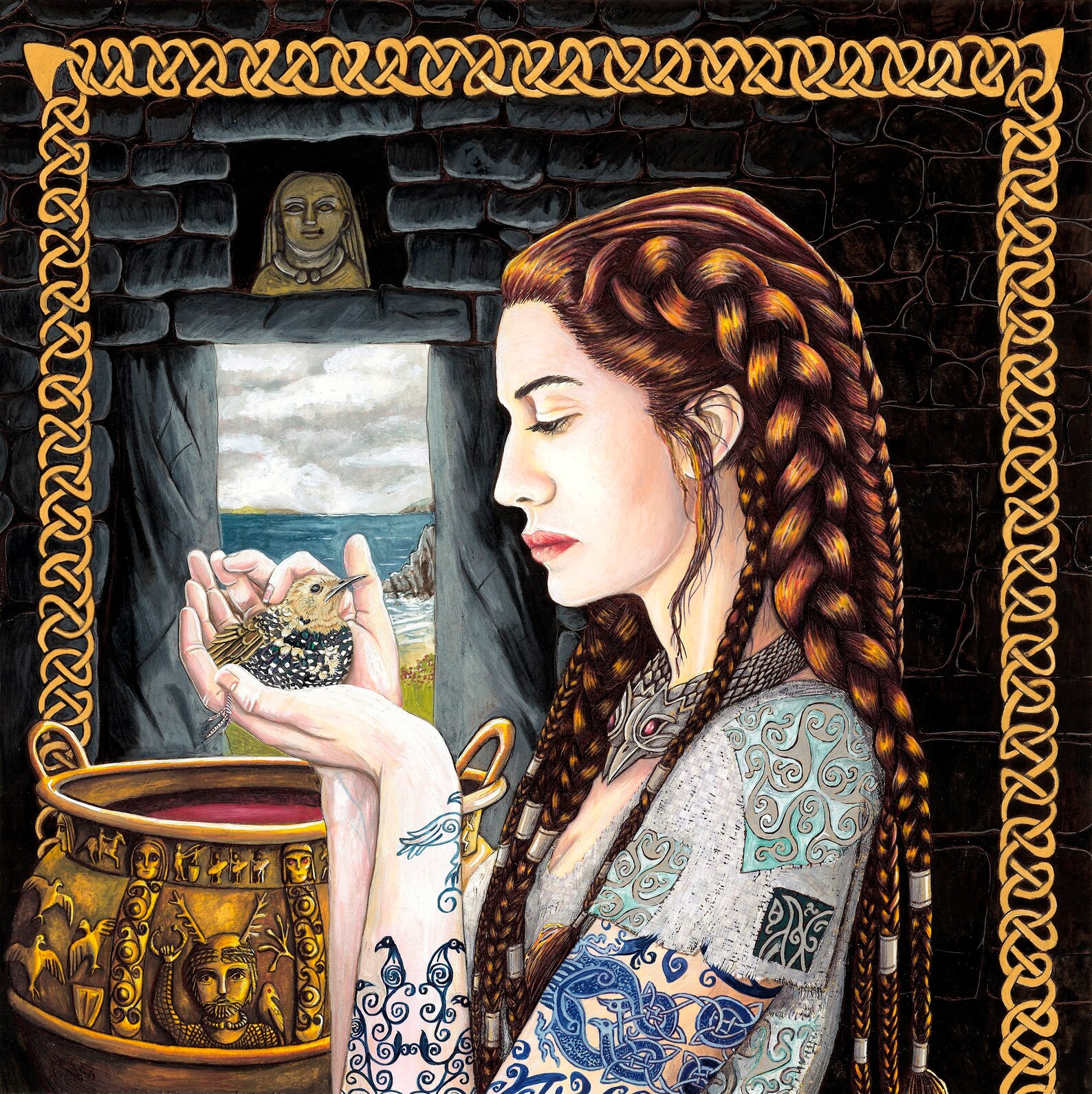 Branwen Greeting Card 10cm by 10 cm | Etsy