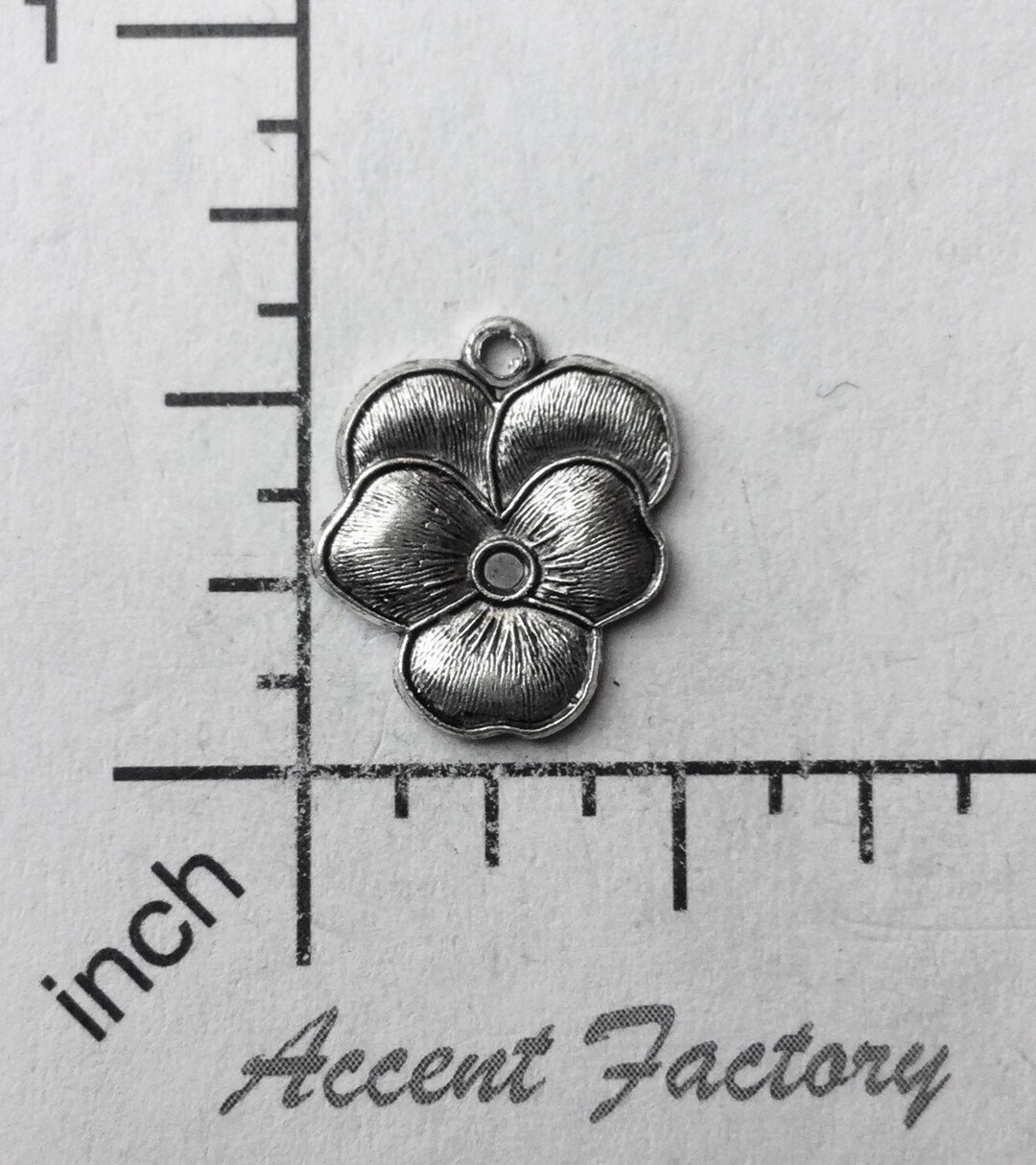 30754 - 3 Pc Victorian Pansy Charm Jewelry Finding Silver Ox - Etsy