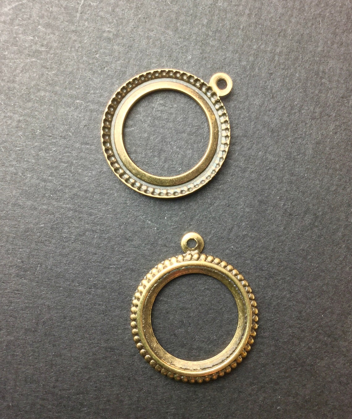 24973 - 4 Pc Round Loop Dangle Jewelry Finding Brass Ox - Etsy