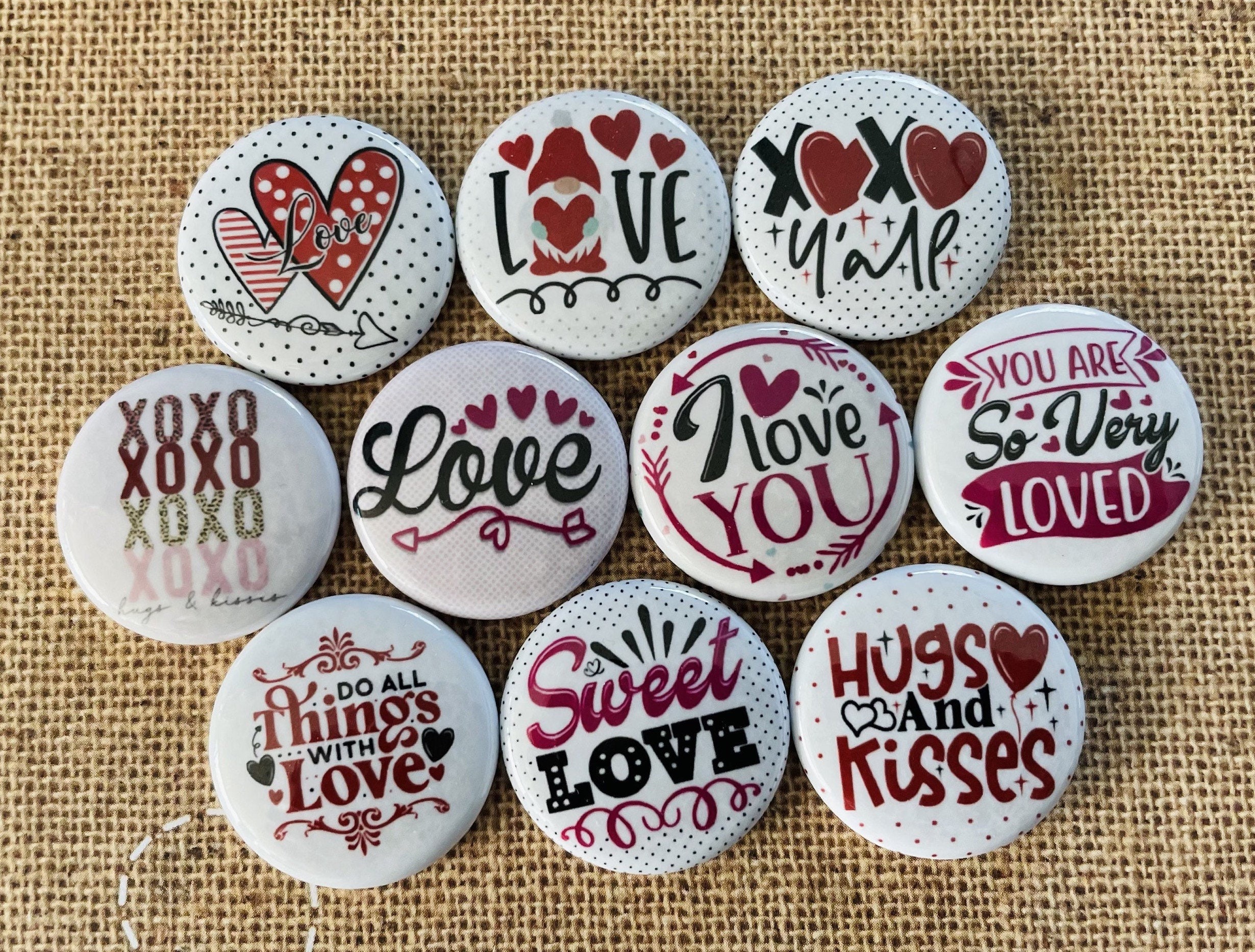 Set of 10-1 Metal Pin back Buttons Religious Quotes Inspirational ...