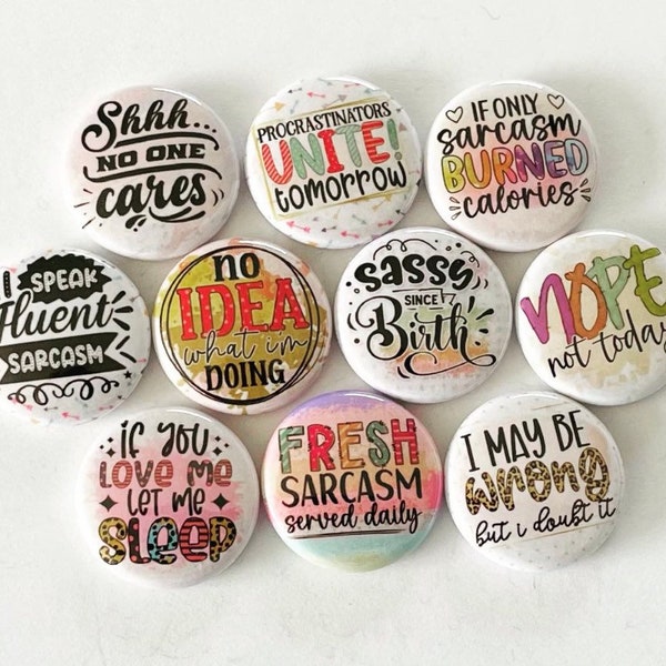 Button Pins - Etsy