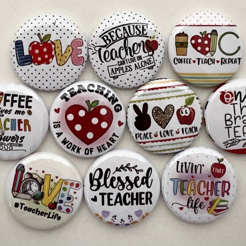 Teacher Pin - Etsy