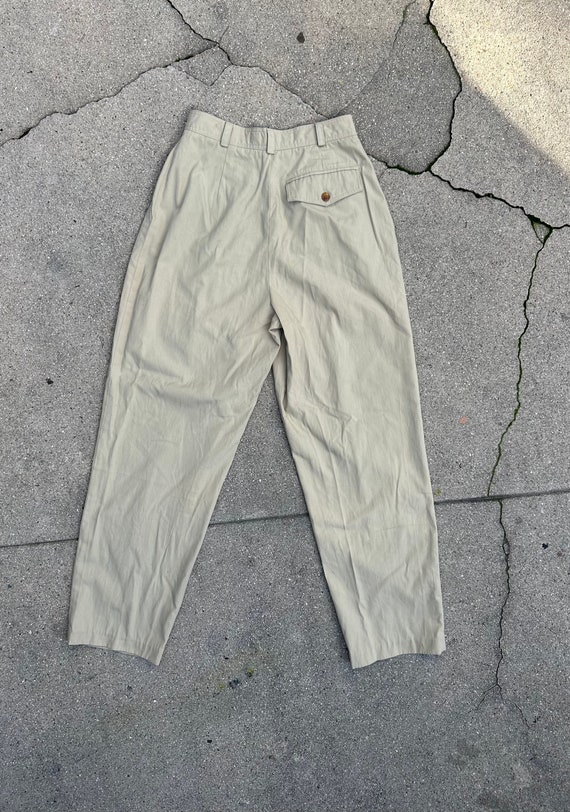 Tan pleated pants - Gem