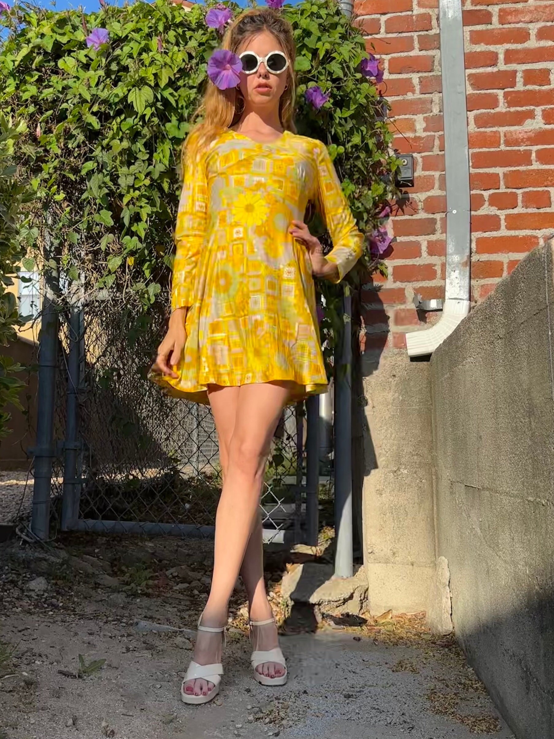 70s Mellow Yellow Mini - Etsy