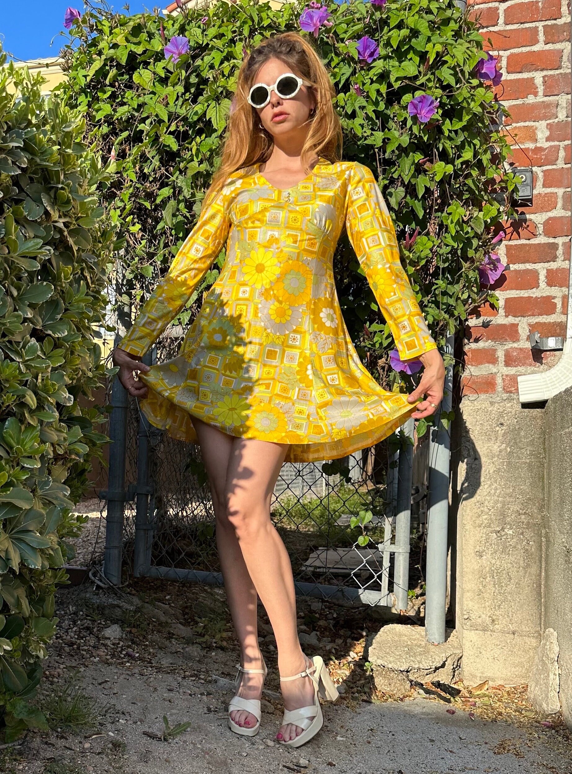 70s Mellow Yellow Mini - Etsy