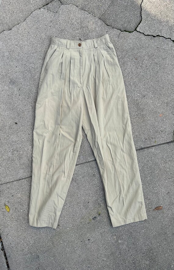 Tan pleated pants - Gem