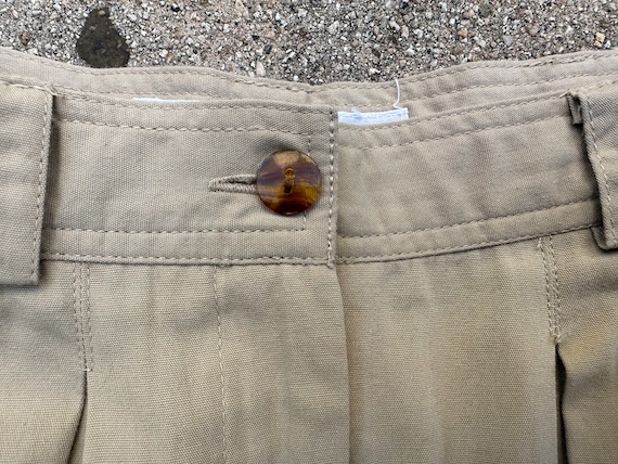 Tan pleated pants - Gem
