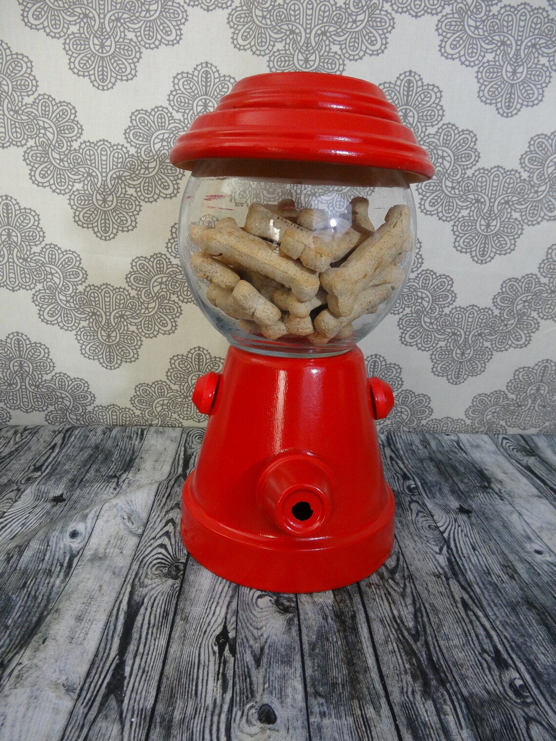 Clay Jar Candy Dish; Dog Treat Jar; Candy Bowl; Pet Treat Bowl; Fire ...