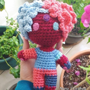 Curly Hair Tutorial for Amigurumi Crochet Pattern// | Etsy