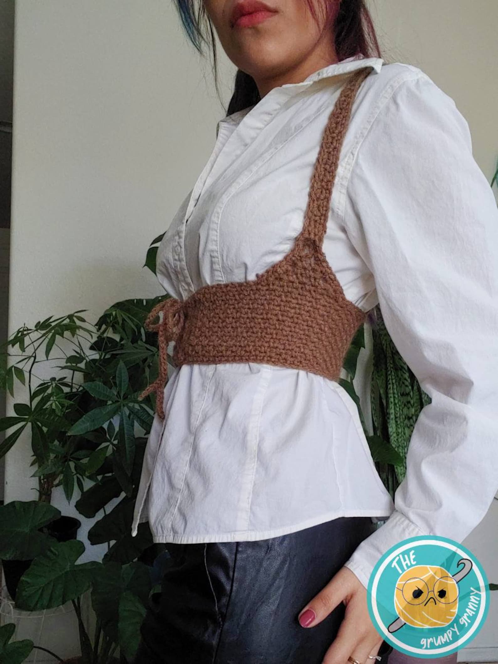 Underbust Crochet Corset PDF Pattern // Corset With Shoulder - Etsy