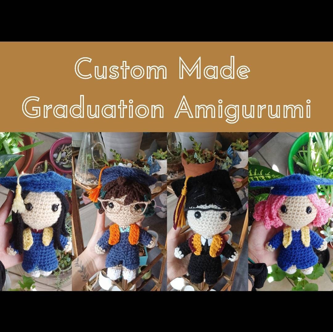 Custom Made Graduation Amigurumi Figurine // College // - Etsy
