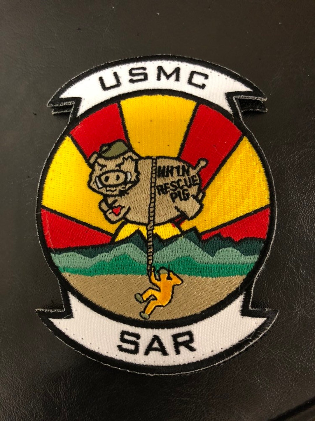 SAR Rescue Pig Patch - Etsy