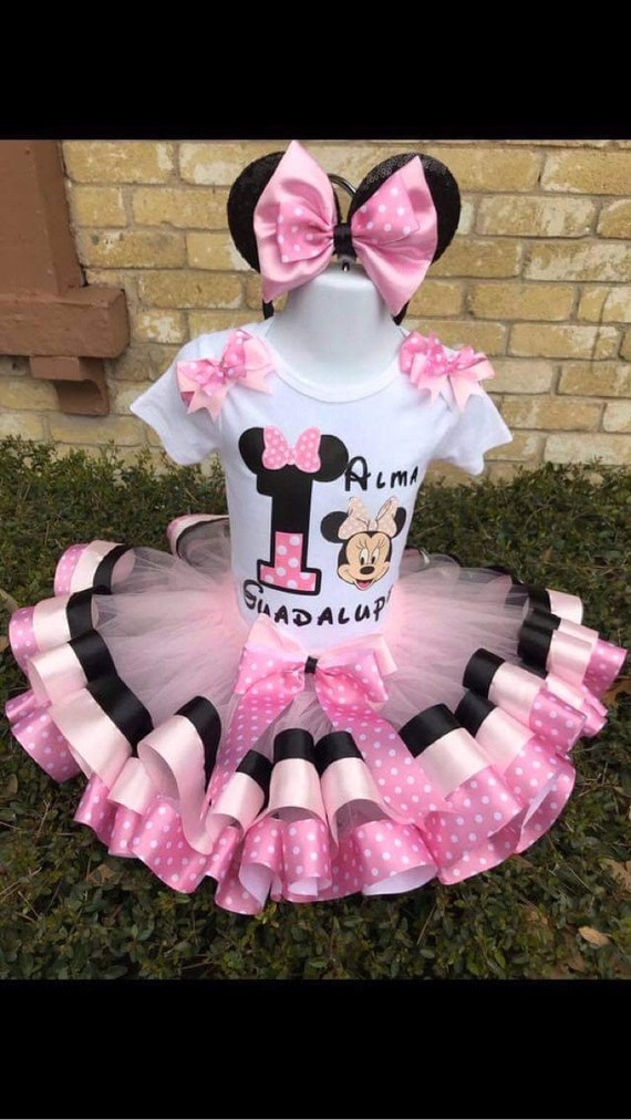 Minnie Mouse Birthday Ribbon Tutu - Etsy