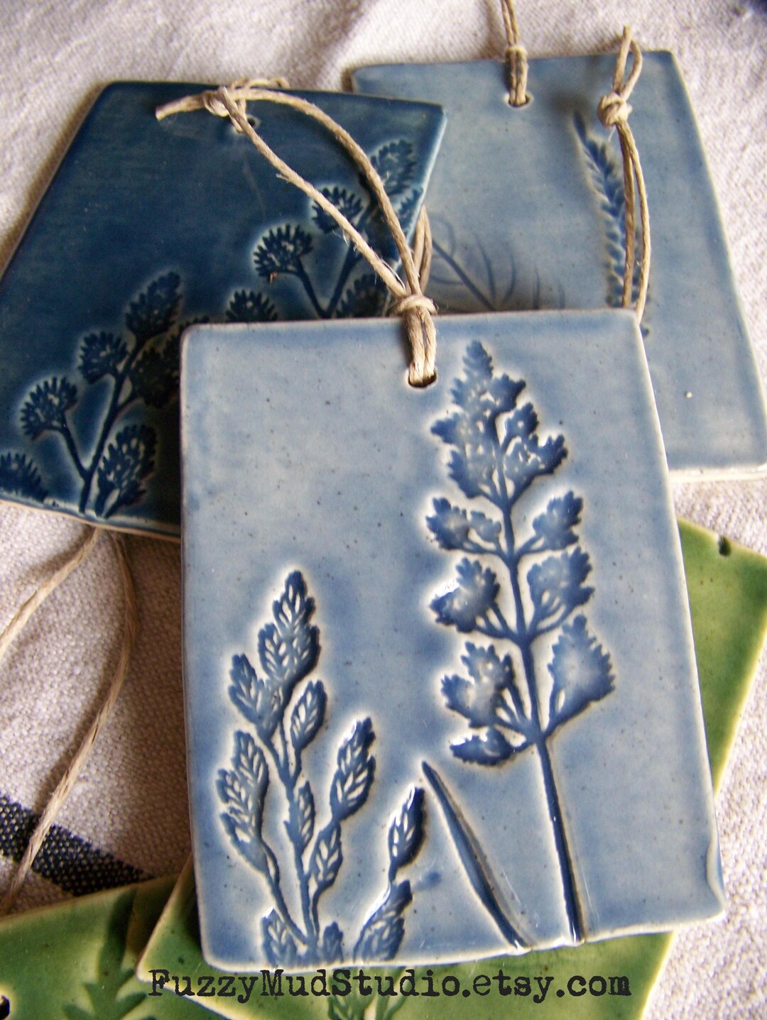 Handmade Ceramic Gift Tag Ornament Customizable Custom Gift Tag Custom ...