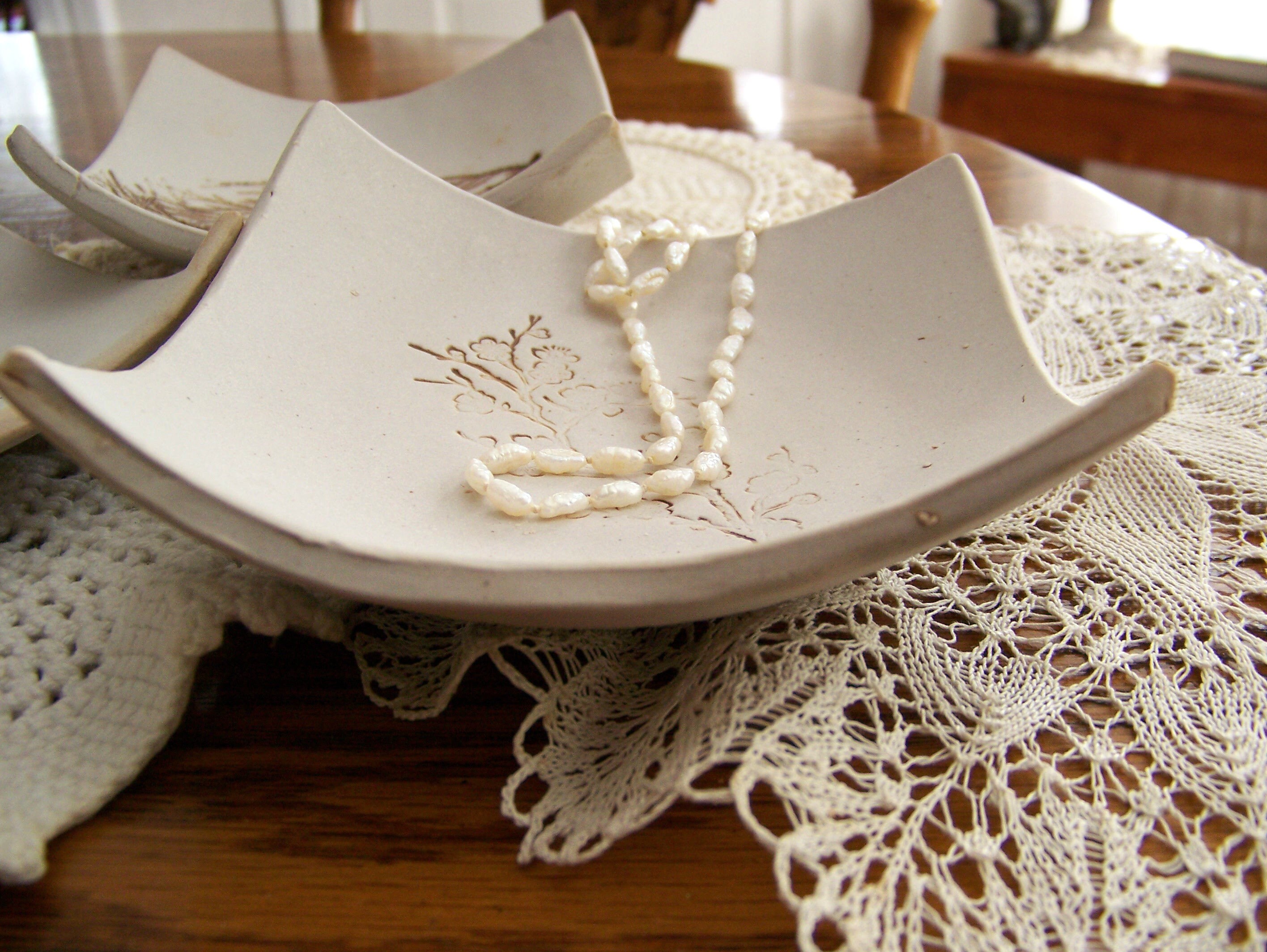 Handmade Pottery Trinket Dish Pottery Ring Dish Ring Tray Porcelain ...