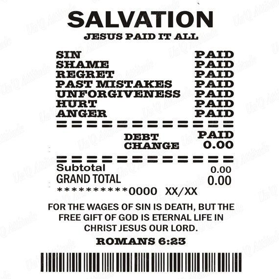 Salvation SVG PNG JPG Christian Religious Inspirational | Etsy