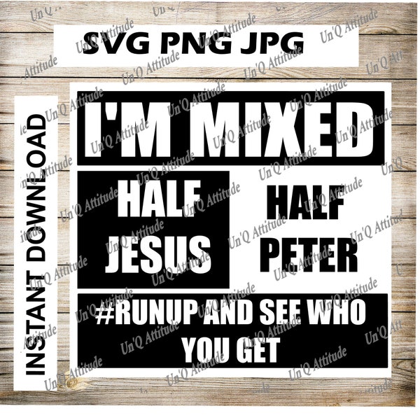 Jesus and Peter Svg - Etsy