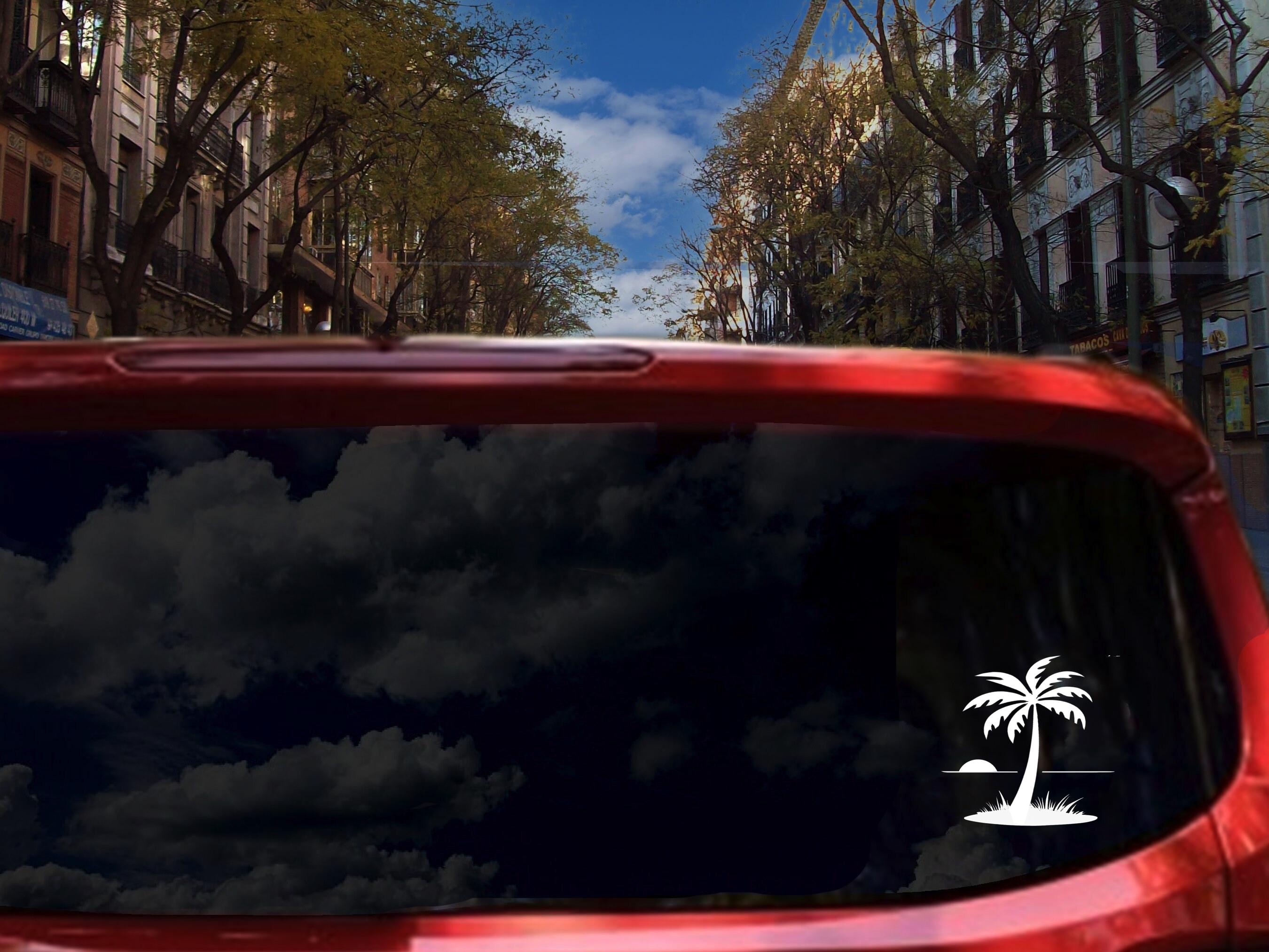 Palm Tree Sunset Vinyl Decal / Palmtree Sticker / Beach Sticker /car ...