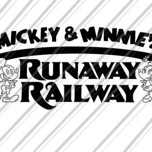 Mickey and Minnie's Runaway Railroad SVG File for Cricut - Etsy