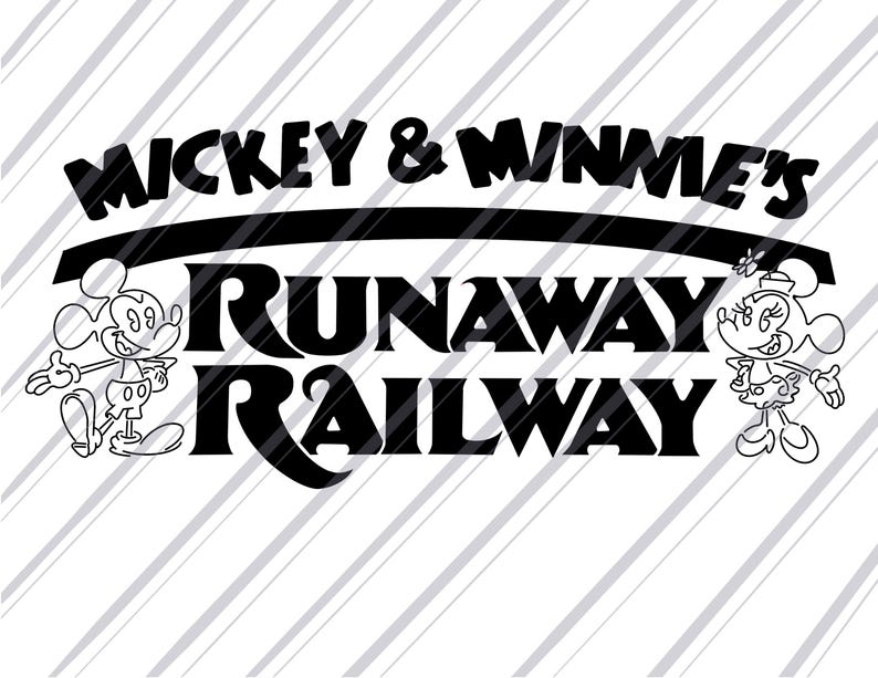 Mickey and Minnie's Runaway Railroad SVG File for Cricut - Etsy