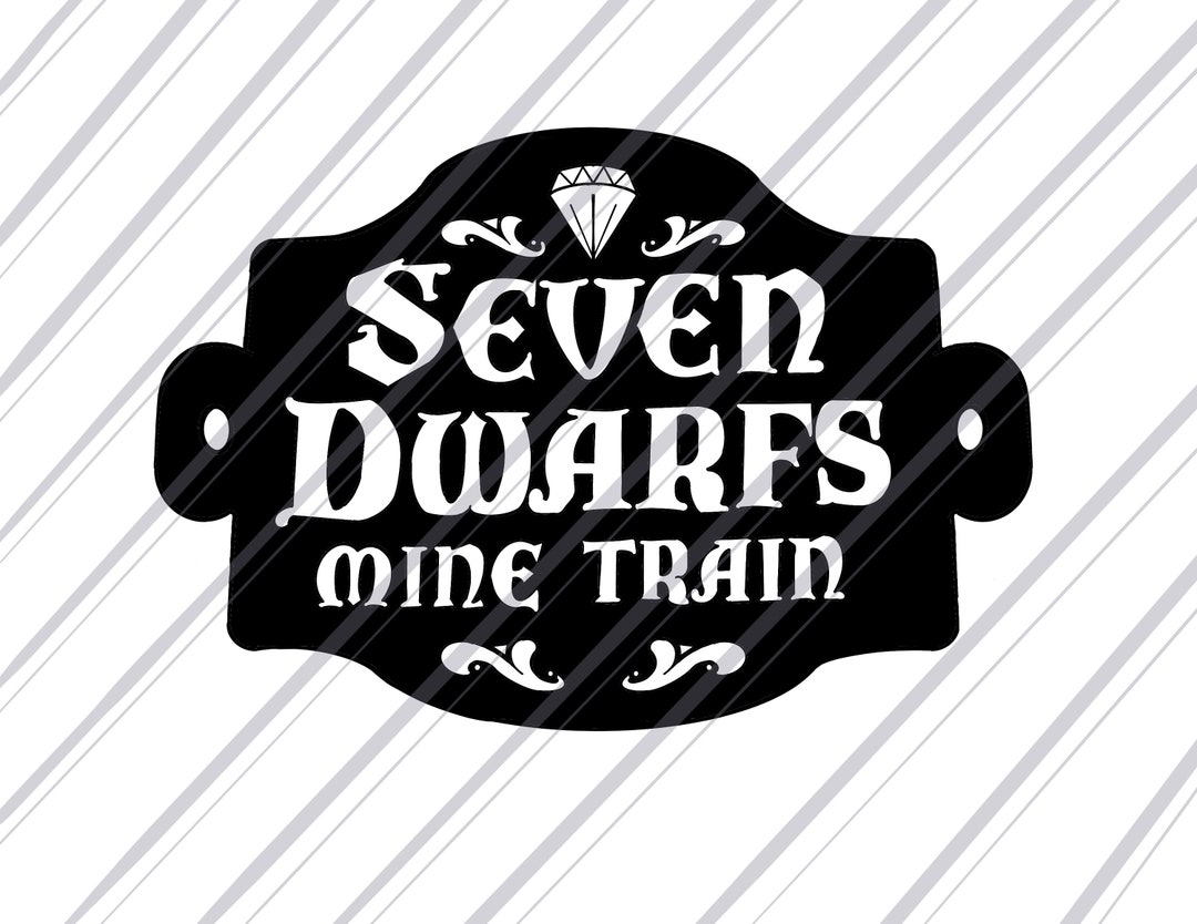 Seven Dwarfs Mine Train SVG File for Cricut - Etsy