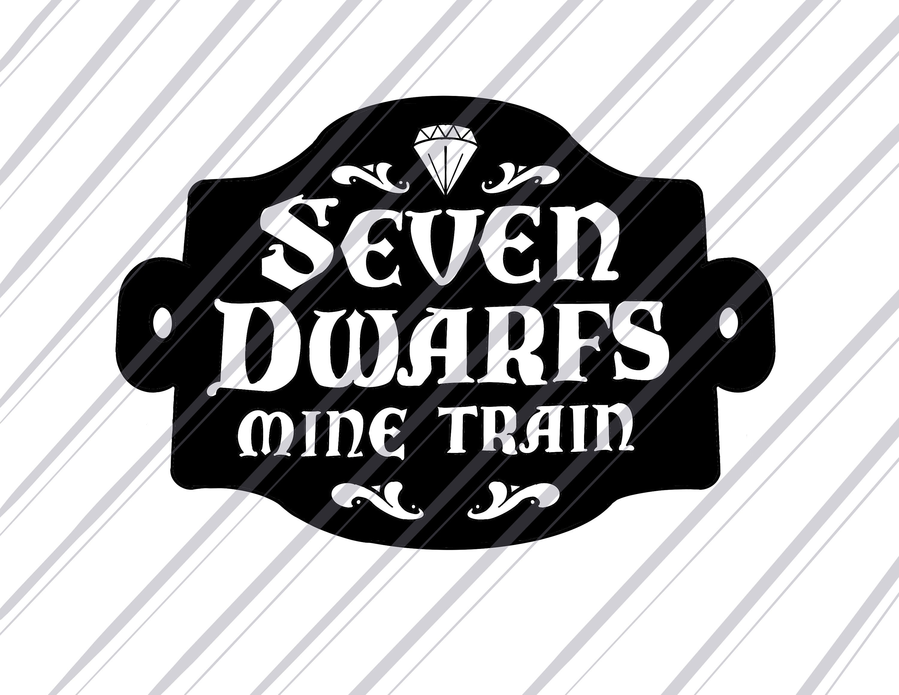 Seven Dwarfs Mine Train SVG File for Cricut - Etsy