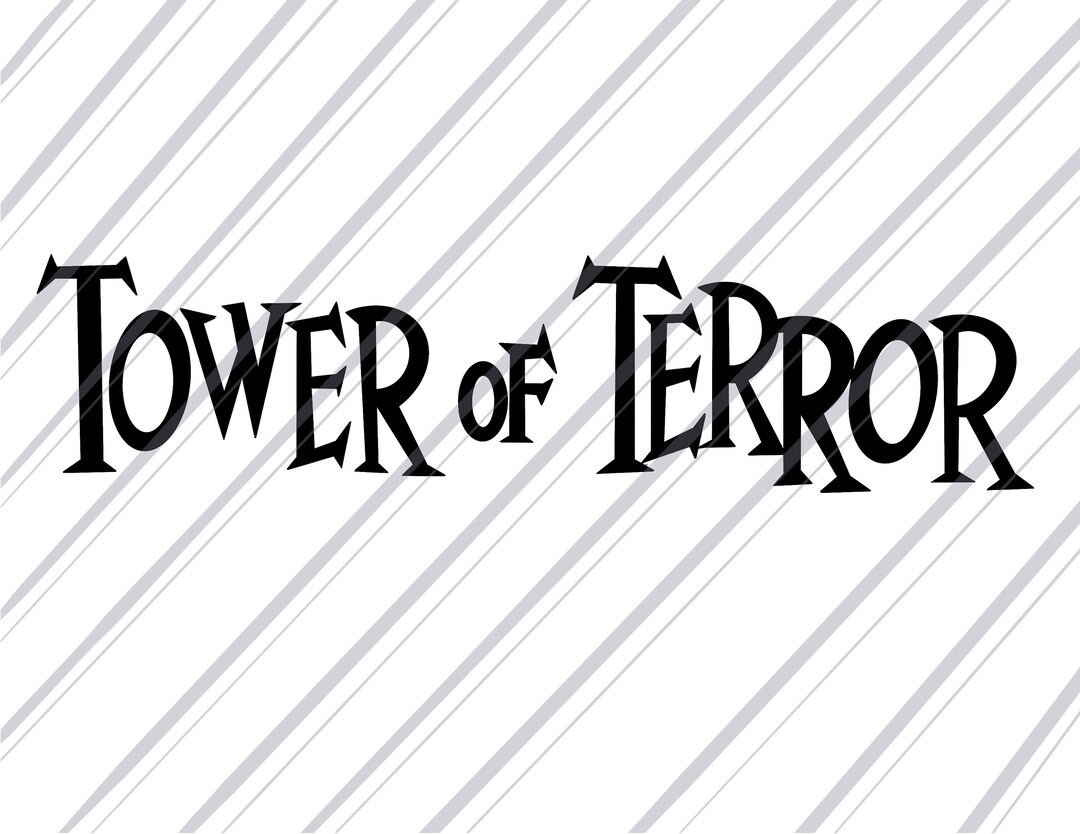 Tower of Terror SVG File for Cricut - Etsy