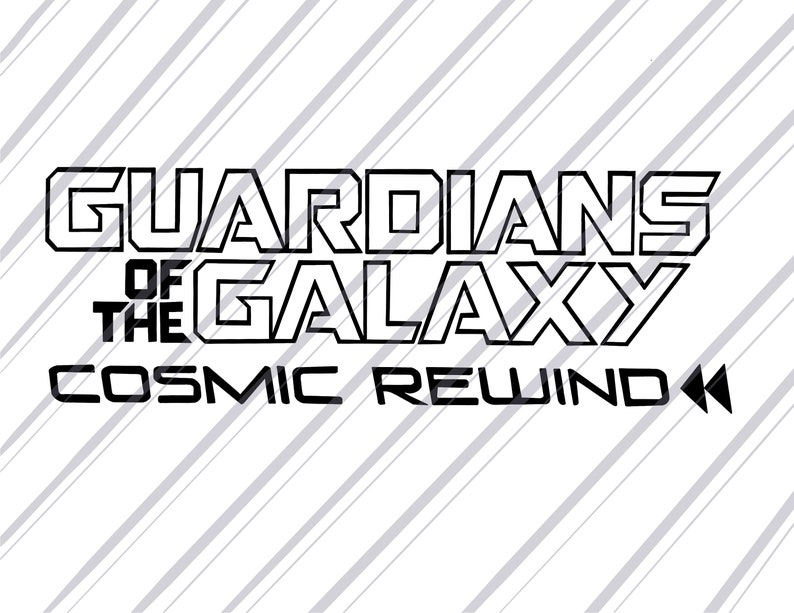 Guardians of the Galaxy Cosmic Rewind SVG File for Cricut - Etsy