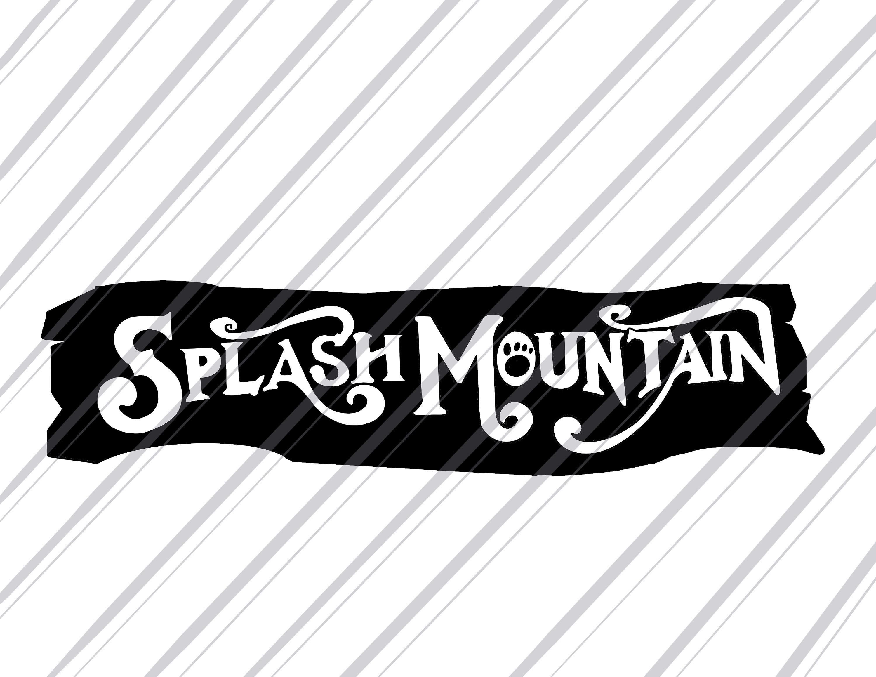 Splash Mountain SVG File for Cricut - Etsy